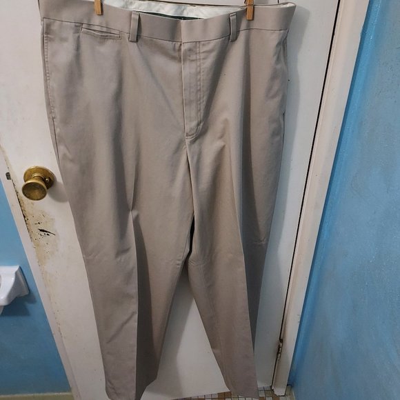 llb | Pants | Ll Bean Chino Khaki Pants Natural Fit Flat Front Men ...